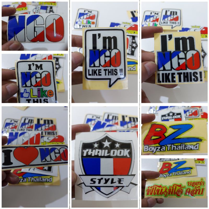 Jual STICKER THAILAND NGO THAILOOK IM NGO BZ BOYZA THAILAND CUTTING ...