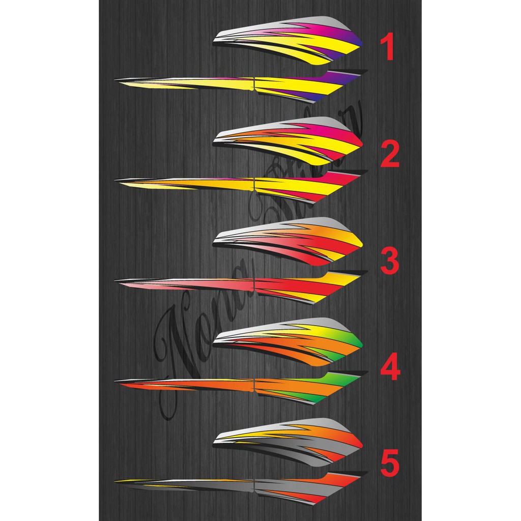 Jual STIKER STRIPING DECAL GL PRO PELANGI | Shopee Indonesia