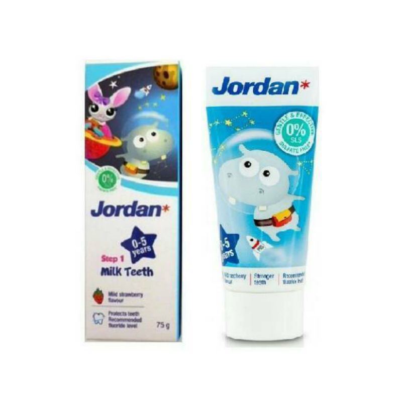 Jual jordan toothpaste step1 0-5 tahun - pasta gigi anak | Shopee Indonesia