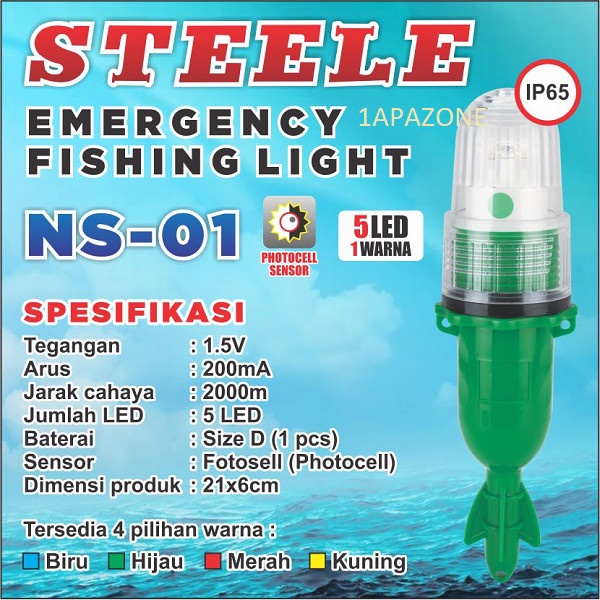 Jual Steele Emergency Fishing Light NS-01 - Lampu Torpedo - Lampu ...