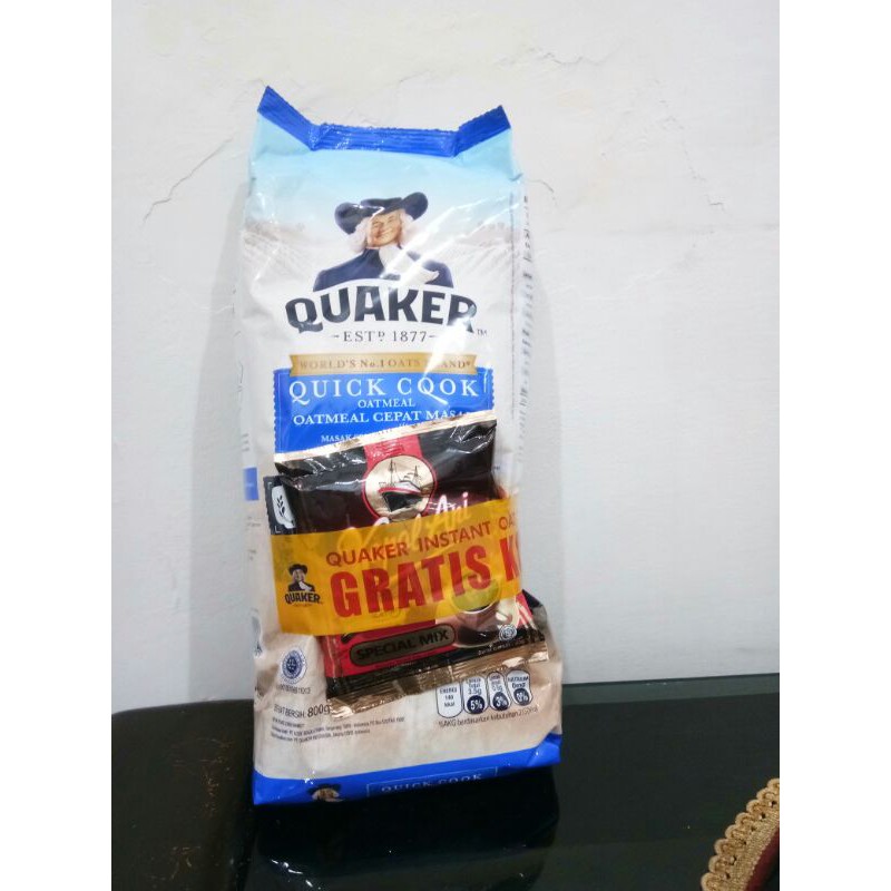 Jual Quaker oatmeal instan merah all varian BONUS MANGKOK SEGERA ORDER ...