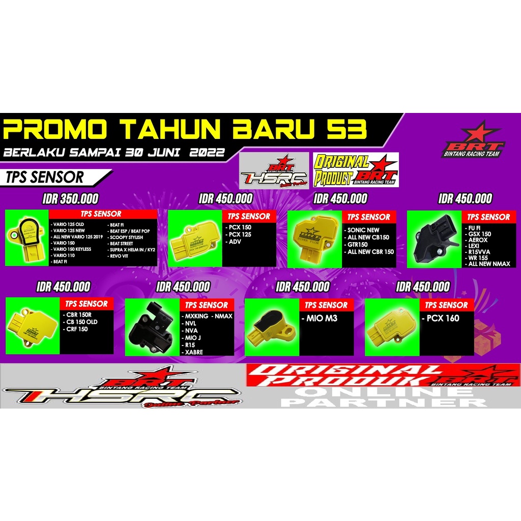 Jual TPS SENSOR BRT Racing Yamaha MIO M3 Z S GEAR 125 SOUL GT 125 FINO ...