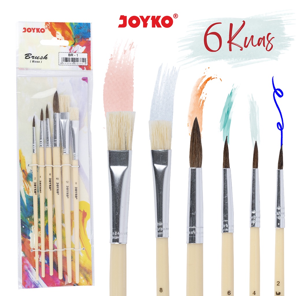Jual Joyko Kuas Cat Air Joyko Kuas Lukis Joyko kuas Acrylic Joyko Brush ...