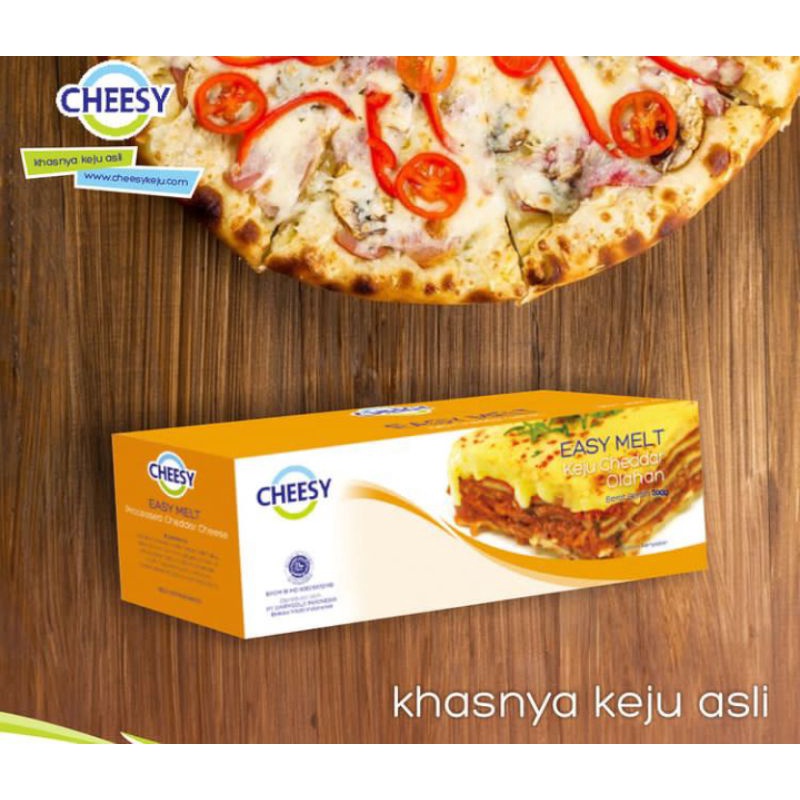 Jual Cheesy Keju Easy Melt Cheddar Cheese 480 gr | Shopee Indonesia
