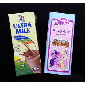 Jual Label Susu Kotak 200ml Custom | Shopee Indonesia