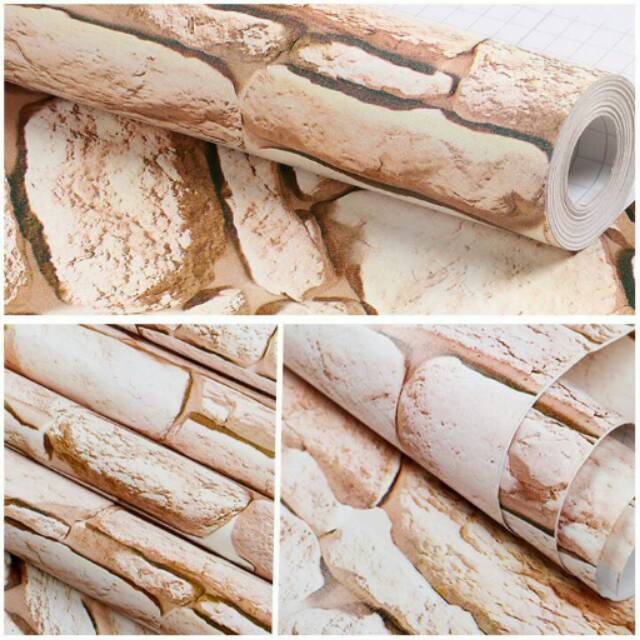 Jual Wallpaper stiker batu batu | Shopee Indonesia