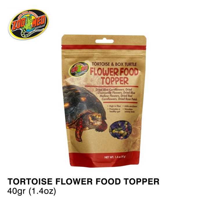 Jual SPECIAL Zoomed Tortoise flower food topper 40gr for sulcata ...
