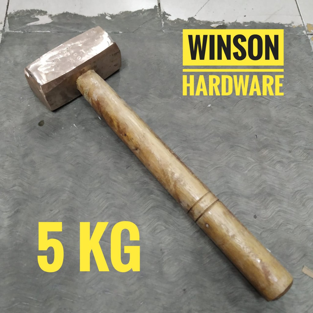 Jual Palu Tembaga 5 kg Gagang Kayu | Cooper Hammer 10 Lb / 5kg kilogram | Shopee Indonesia
