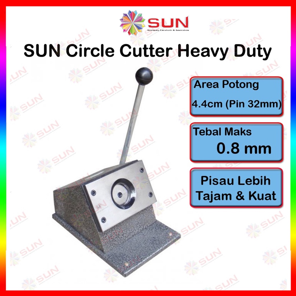 Jual CIRCLE CUTTER Pemotong Bentuk Lingkaran diameter 4.4cm / 5.4 cm ...