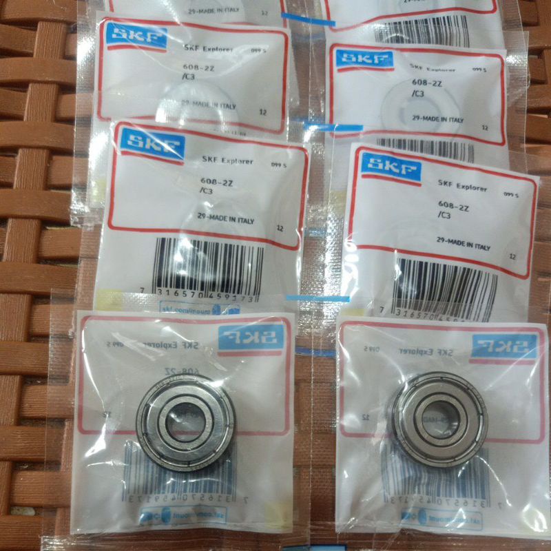 Jual 608-2Z/C3 SKF Ball Bearings (Tutup besi pada 2 sisi) | Shopee Indonesia