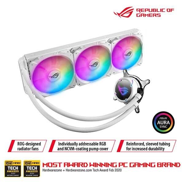 Jual ASUS ROG STRIX LC 360 RGB WHITE EDITION - AIO Liquid CPU COOLER ...