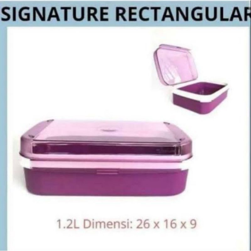 Jual signature 2L/signature Tupperware/signature ungu/Ezy Keeper 2L/Ezy ...