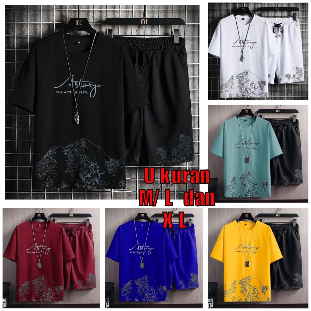 Jual Asgard777 - SETELAN ASTARYO / kaos distro / baju pendek cowok ...