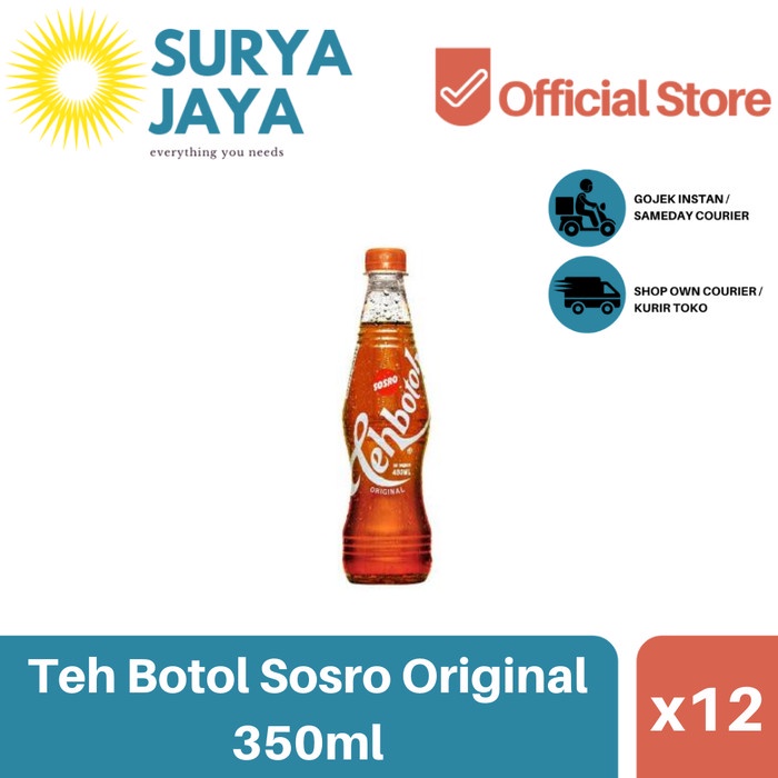 Jual Distributor Teh Botol Sosro 350ml (Isi 12 pcs) | Shopee Indonesia