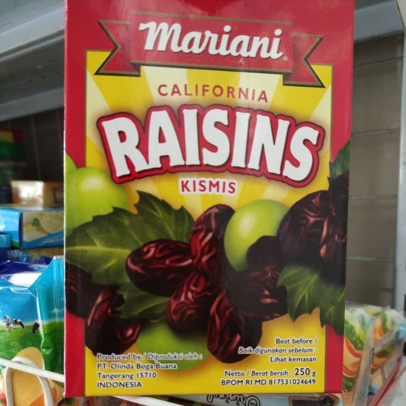 Jual KISMIS MARIANI RAISINS 250gram | Shopee Indonesia