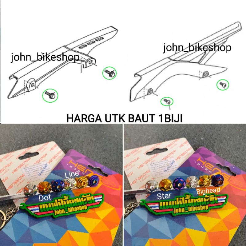 Jual Baut Probolt Tutup Rantai CB CBR 150R Old New Megapro Tiger Ninja ...