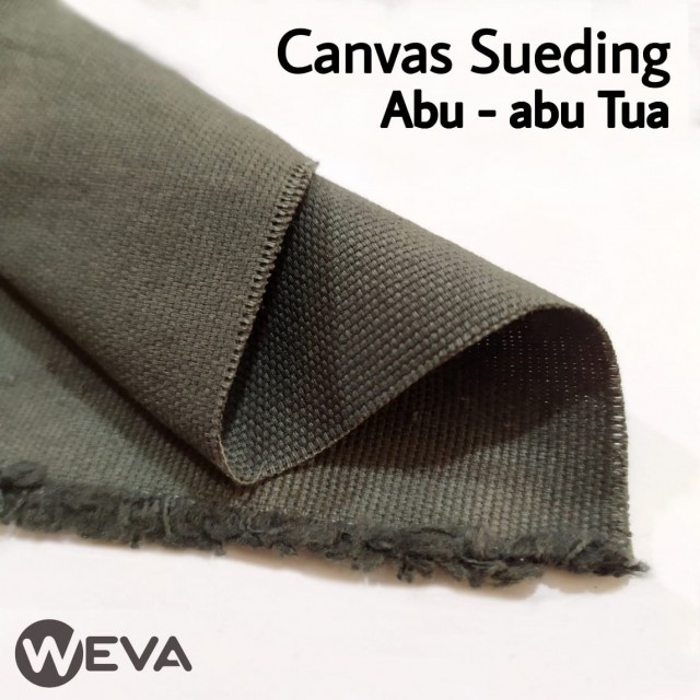 Jual Bahan Kain Canvas Sueding Abu Abu Tua | Shopee Indonesia