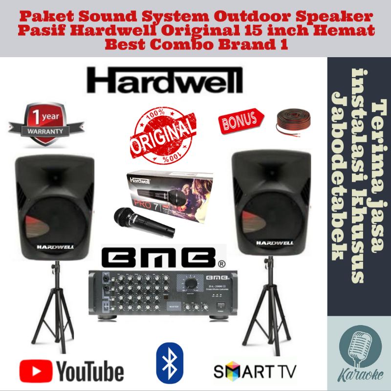 Jual Paket Sound System Hardwell Original Speaker Pasif 15 inch ...