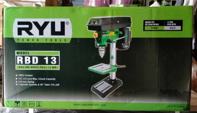 Jual RYU MESIN BOR DUDUK RBD 13 / RYU BENCH DRILL 13MM | Shopee Indonesia