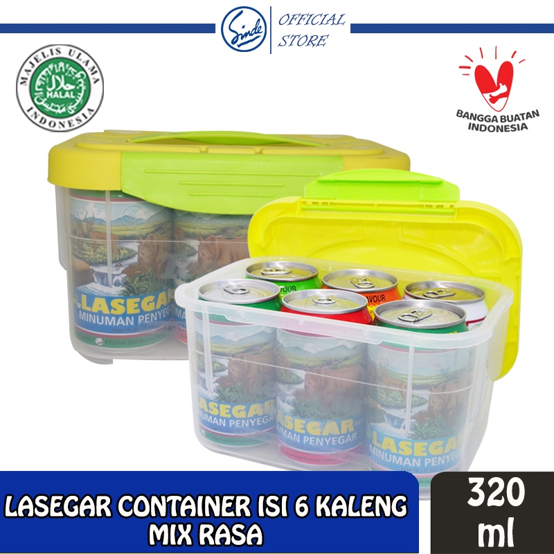 Jual LASEGAR 320ml MIX 6'S + CONTAINER | Shopee Indonesia