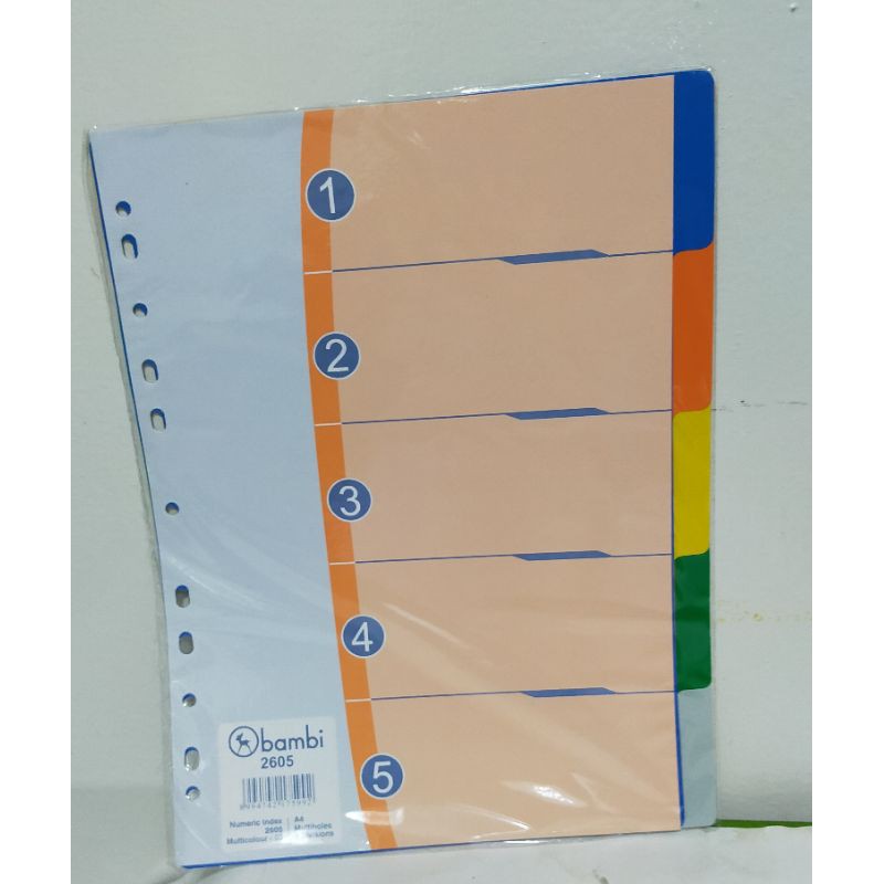 Jual Divider Bambi 2605 Pembatas File A4 | Shopee Indonesia