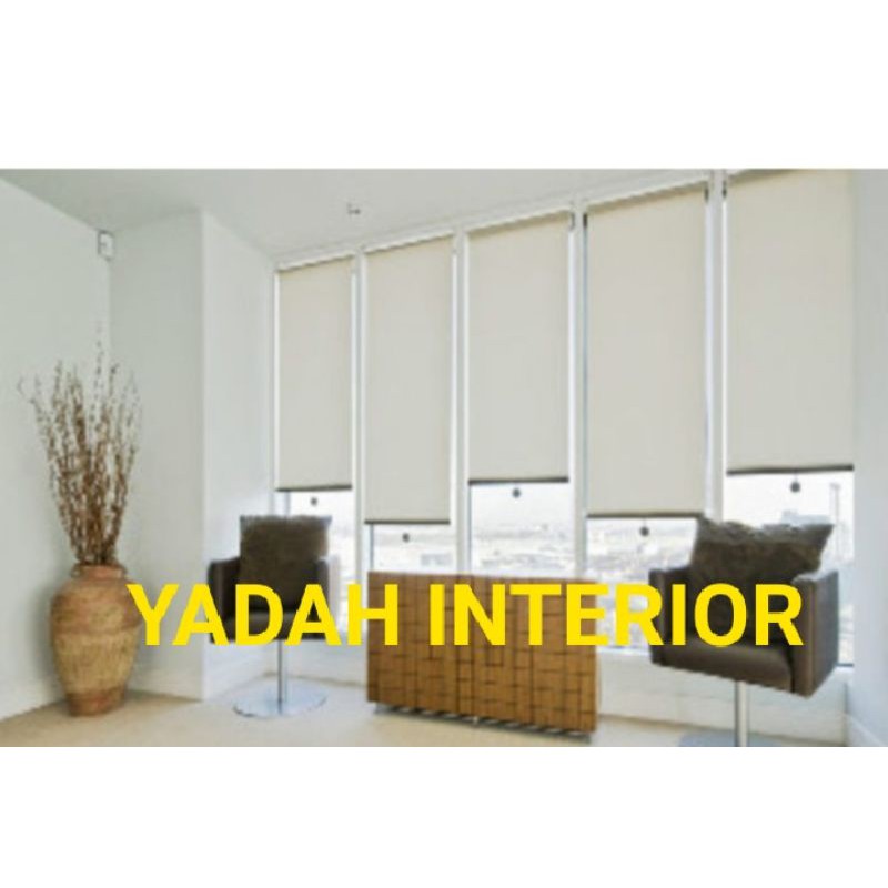 Jual Roller Blinds Supperior & Blackout Spring System -Tirai Gulung ...