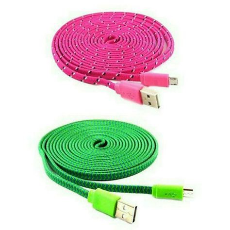 Jual Kabel Data 3 Meter Tali Sepatu Pipih Micro USB Android | Shopee ...