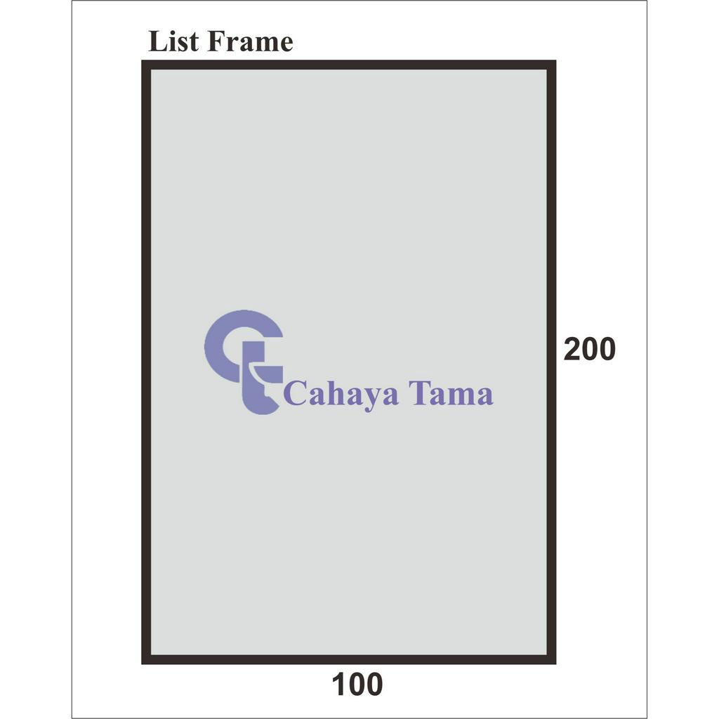 Jual Sekat Kaca Shower Kamar Mandi Dengan List Frame (100x200) | Shopee ...