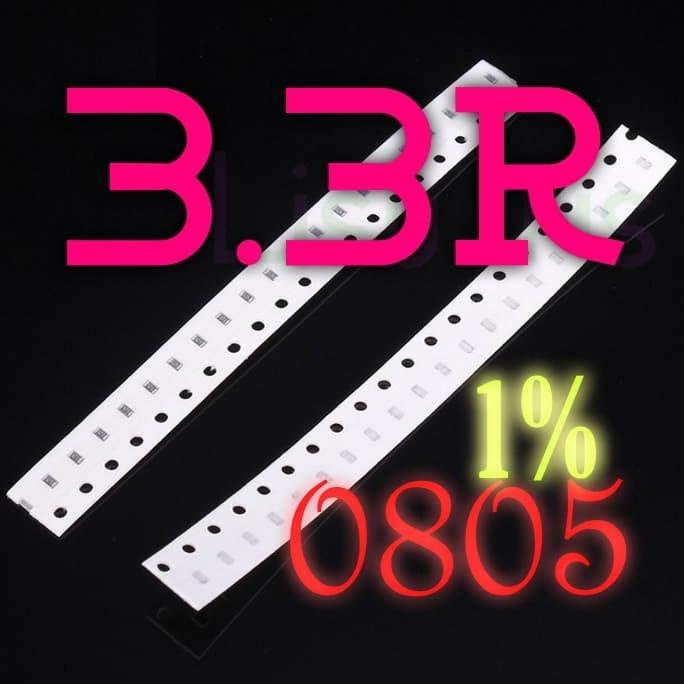 Jual SMD 3.3R Resistor 0805 1% SMT 3.3 3R3 3.3 Ohm lisuin90 Murah | Shopee Indonesia