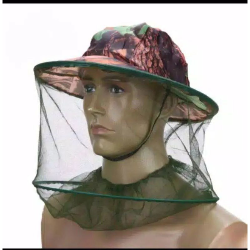 Jual Topi Jaring Anti Serangga (anti lebah, nyamuk) | Shopee Indonesia