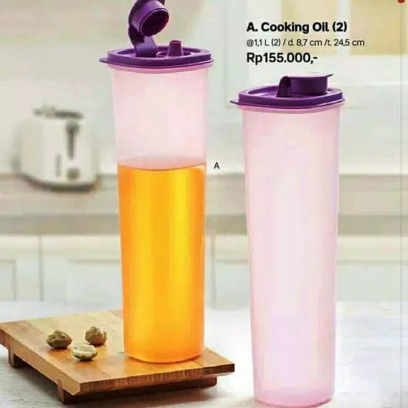 Jual cooking oil tupperware 1.1ltr dapat 2 pcs | Shopee Indonesia