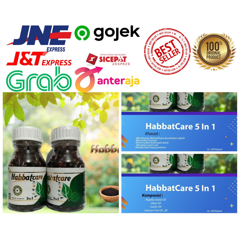 Jual Habbatcare 5 In 1 200 Kapsul Bukan Haba Garlic Oil | Shopee Indonesia