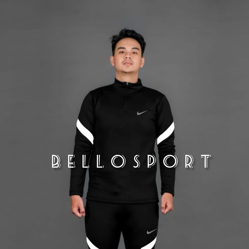 Jual polo tracktop / Jaket running /Tracktop /halfzipper pria/ baju ...