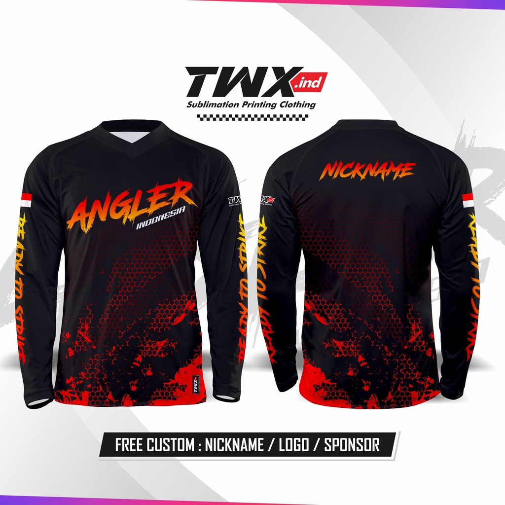 Jual KAOS JERSEY MANCING ANGLER INDONESIA CUSTOM FULL PRINTING | Shopee ...