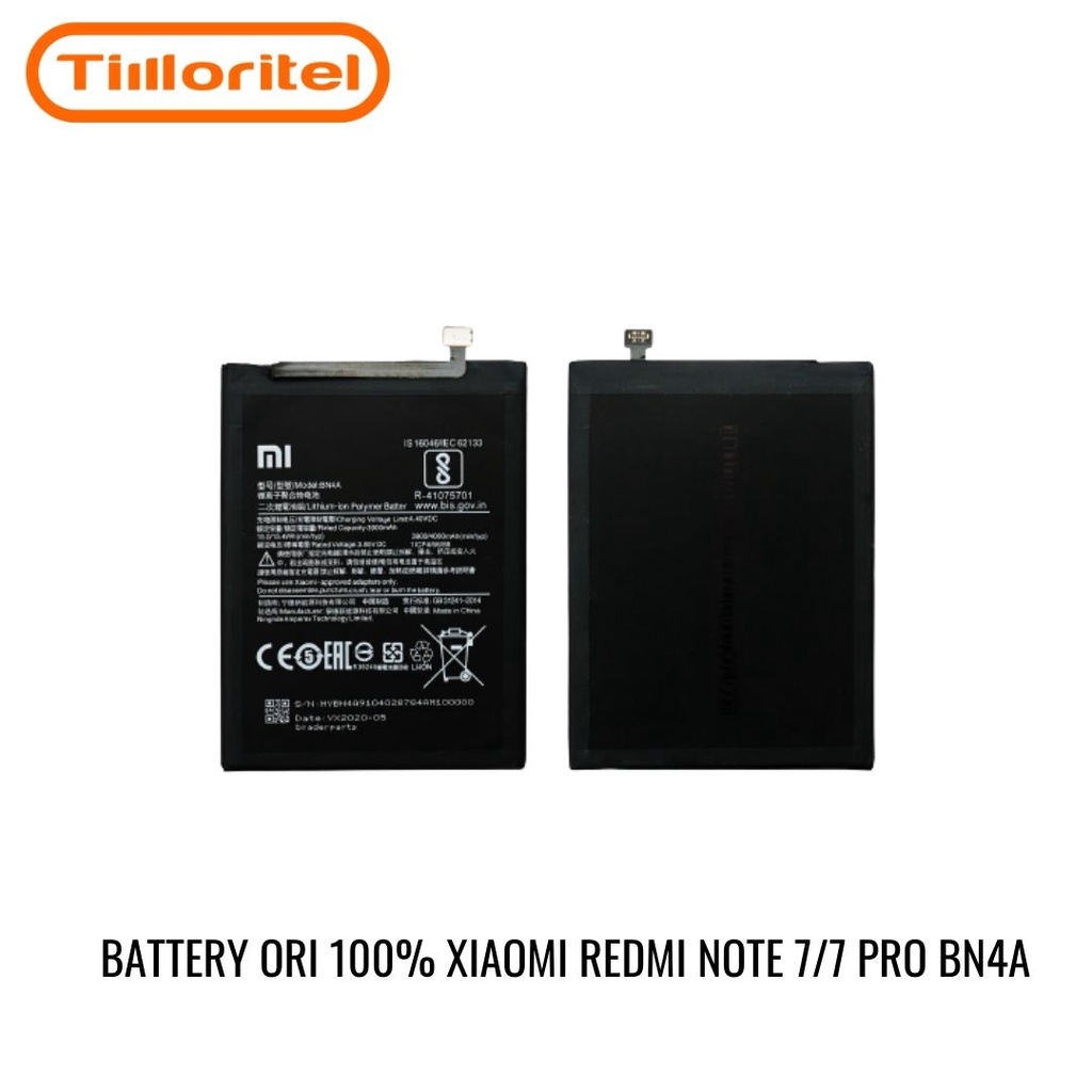Jual BATTERY BATRAI BATRE ORI 100% XIAOMI REDMI NOTE 7 / BN4A | Shopee ...