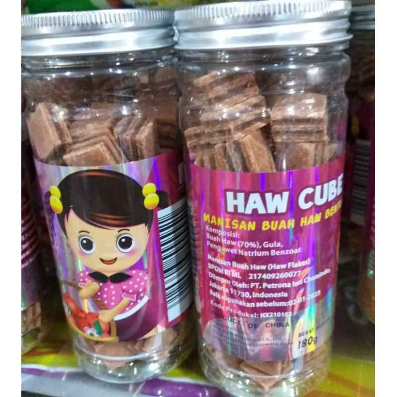 Jual Manisan Buah Haw Bentuk Lapis - Haw Flakes - Haw Cube 180 gr ...
