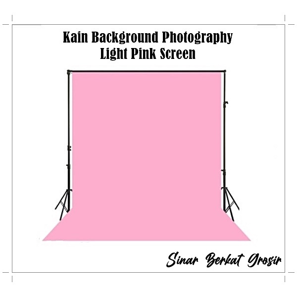 Jual Kain Background Foto Video Light Pink Screen / Kain Backdrop Pink ...