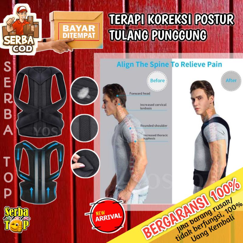 Jual Alat Terapi Punggung Bungkuk Nyeri Magnetik Penyangga Penegak ...