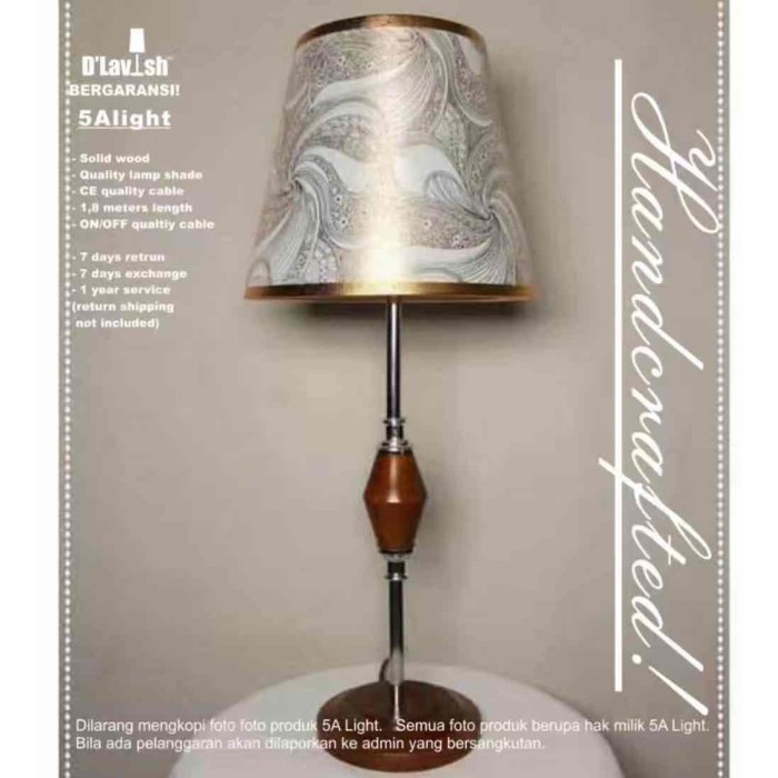 Jual Lampu Meja - Jade Kap 022 - Lampu Meja Hias Minimalis | Shopee ...