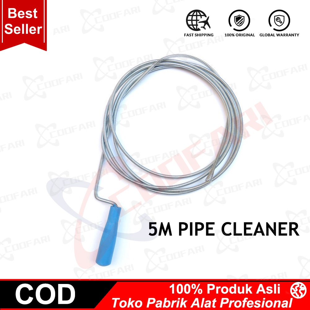 Jual Pipe Cleaner 5 M Alat Pembersih Pipa Tersumbat MANUAL | Shopee Indonesia