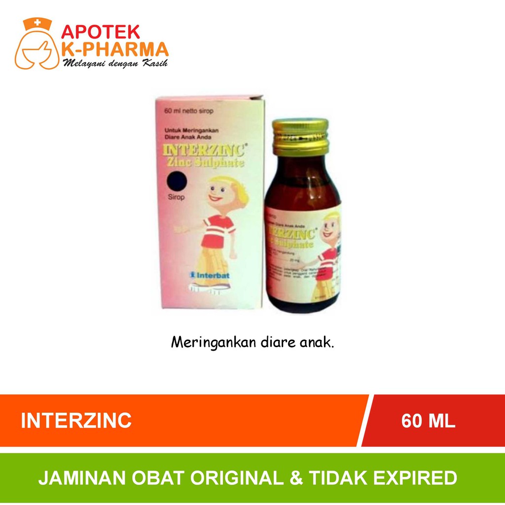 Jual Interzinc Sulfate Isi 60ml Obat Original Interbat | Shopee Indonesia