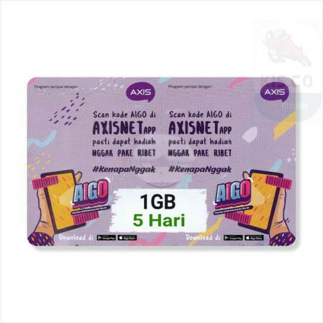 Jual Axis 1GB 5 Hari (Kirim Kode Via Chat) | Shopee Indonesia