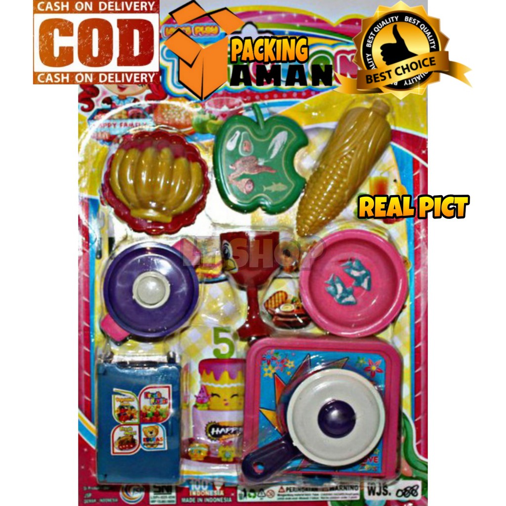 Jual PROMO Mainan Anak WJS 088 Masak Masakan / Dapur Set / Cooking Set ...
