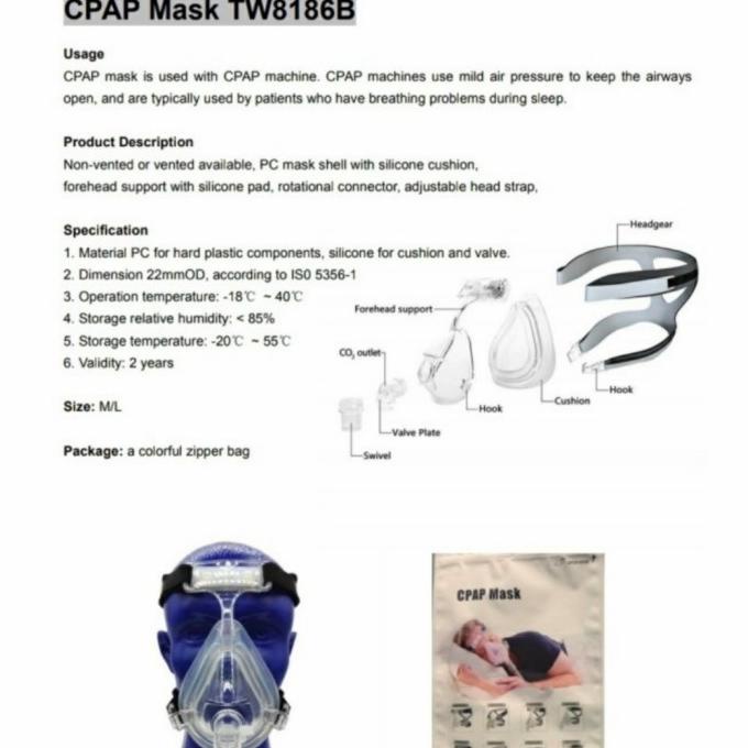 Jual Masker Full Mask Cpap Bipap Ventilator Niv | Shopee Indonesia