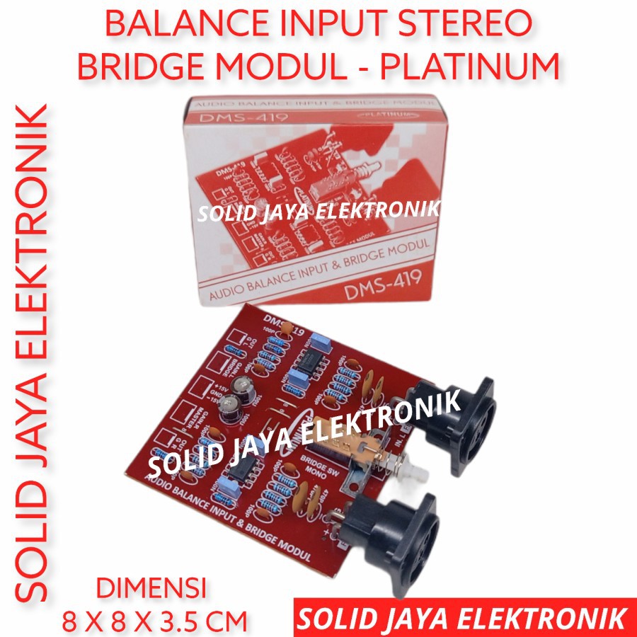 Jual KIT AUDIO BALANCE INPUT BRIDGE MODUL DMS-419 PLATINUM DMS419 DMS ...