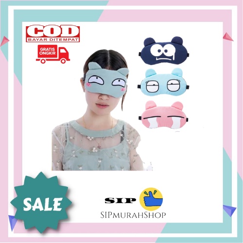 Jual Penutup mata tidur Motif Sleep Eye Mask Travel Sleepmask Masker ...