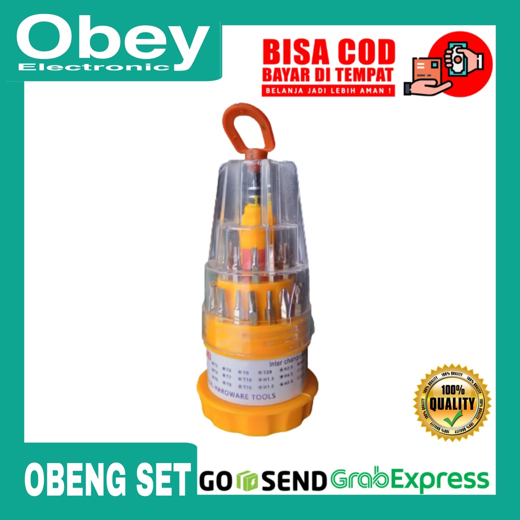 Jual Obeng Set Multi 31 in 1 MINI Lengkap Serbaguna Handphone Elektronik HP ( Obeng Telur ...