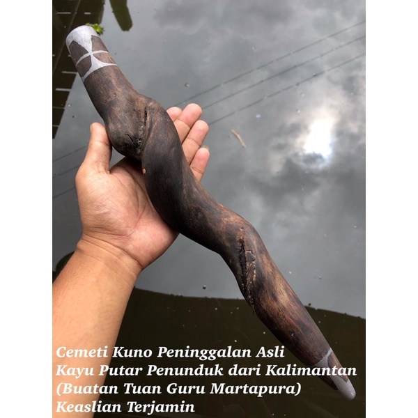 Jual Cemeti Kuno Kayu Putar Penunduk Asli Kalimantan Barang Peninggalan ...