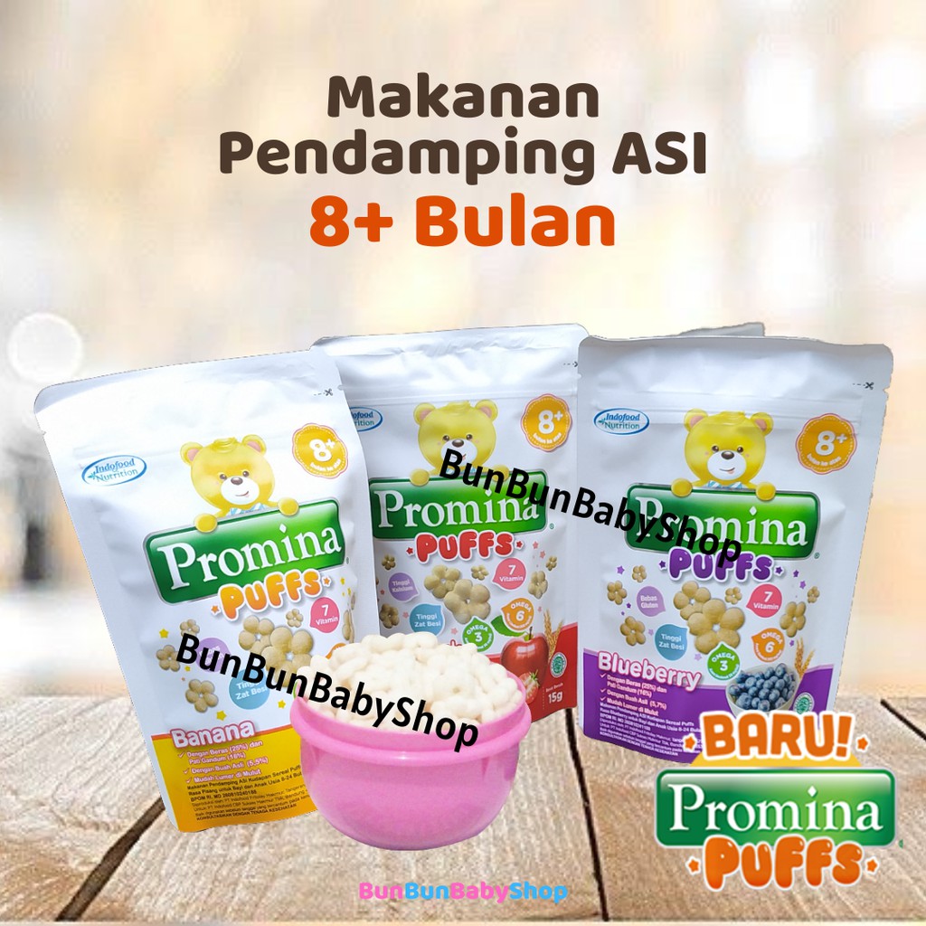 Jual Promina Puffs Snack Anak Bayi 8+ Makanan Biskuit Baby Puff ...