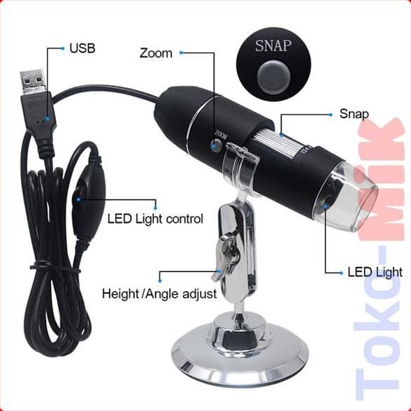 Jual Mikroskop Digital 500X 1000X 1600X Usb Digital Microscope Lampu ...